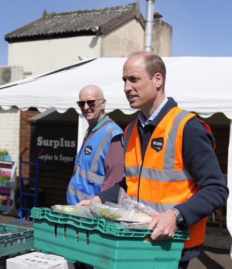 HRH The Prince of Wales visits Surplus to Supper in Sunbury - Surrey ...