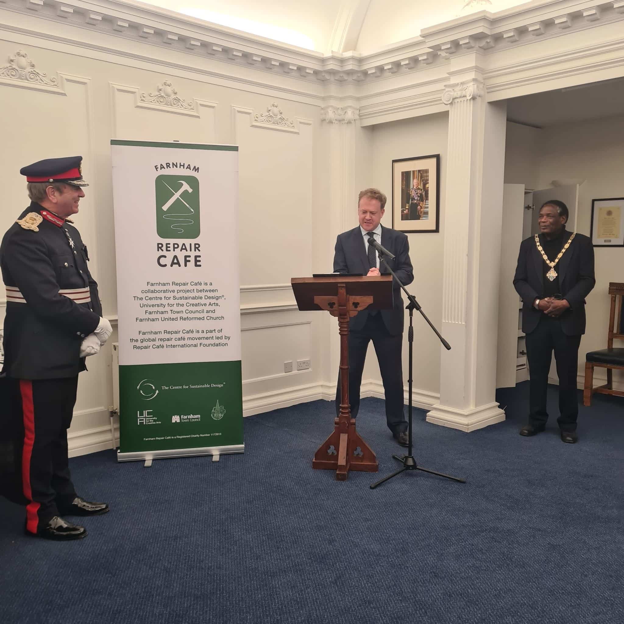 King’s Award for Voluntary Service Presentation to Farnham Repair Cafe ...